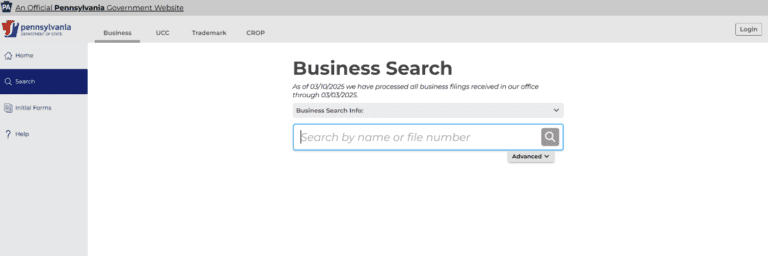 PA Business Name Search Guide 2025