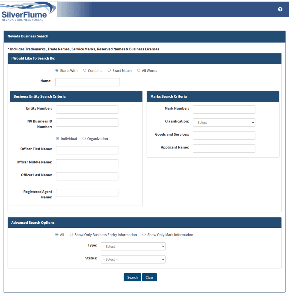 Nevada LLC Search Guide | SilverFlume Business Lookup Tool