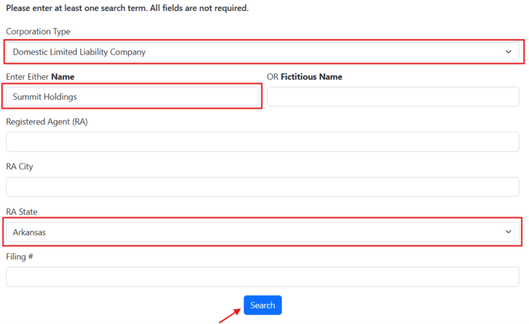 Arkansas LLC Search | Business Name & Status Lookup 2025